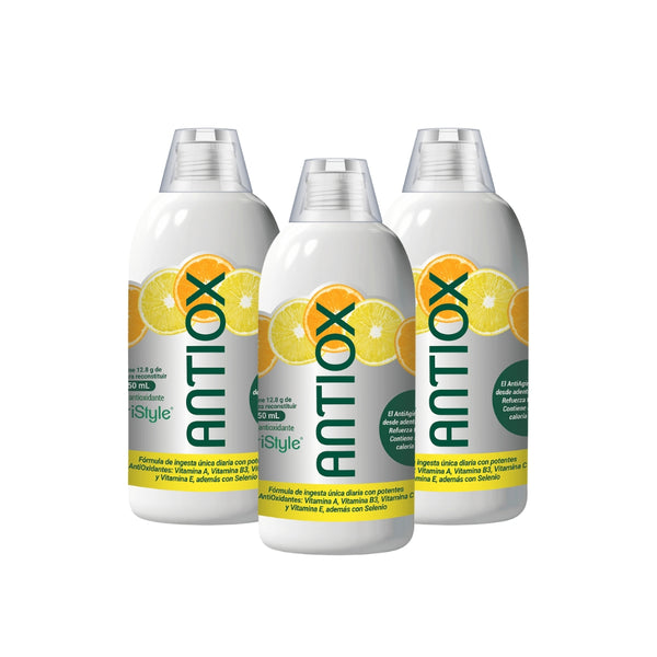 Antiox Pack x 3 / Suplemento Antioxidante Líquido Vía Oral / Rejuvenec